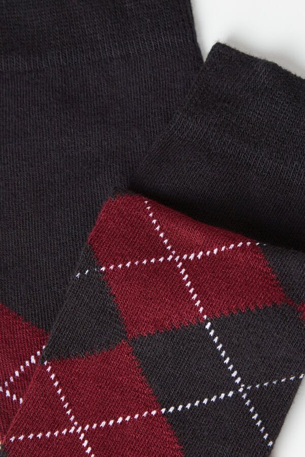 Long Patterned Soft Cotton Socks | Intimissimi