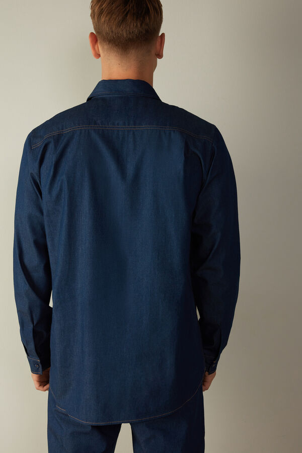 Denim Look Cloth Shirt | Intimissimi