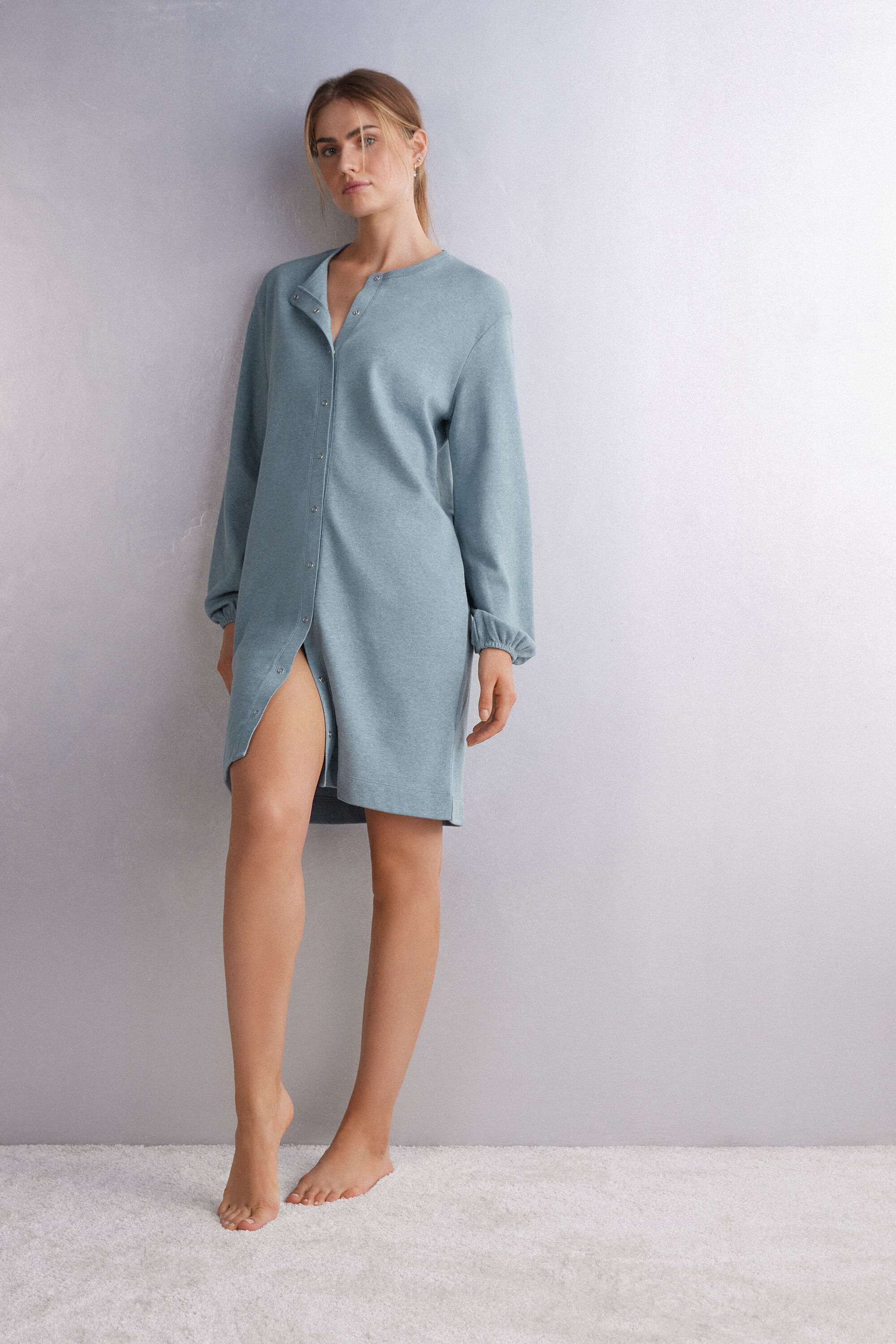 Pinstripes Fantasy Button Up Nightshirt | Intimissimi
