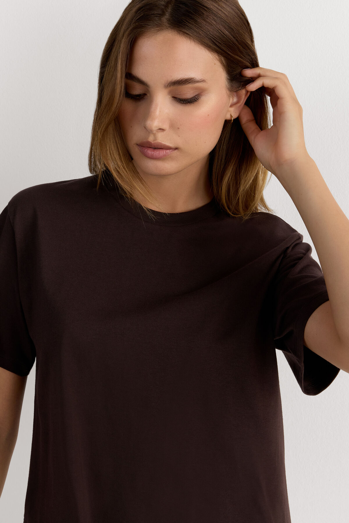 Boxy Fit Short Sleeve Top in Cotton | Intimissimi