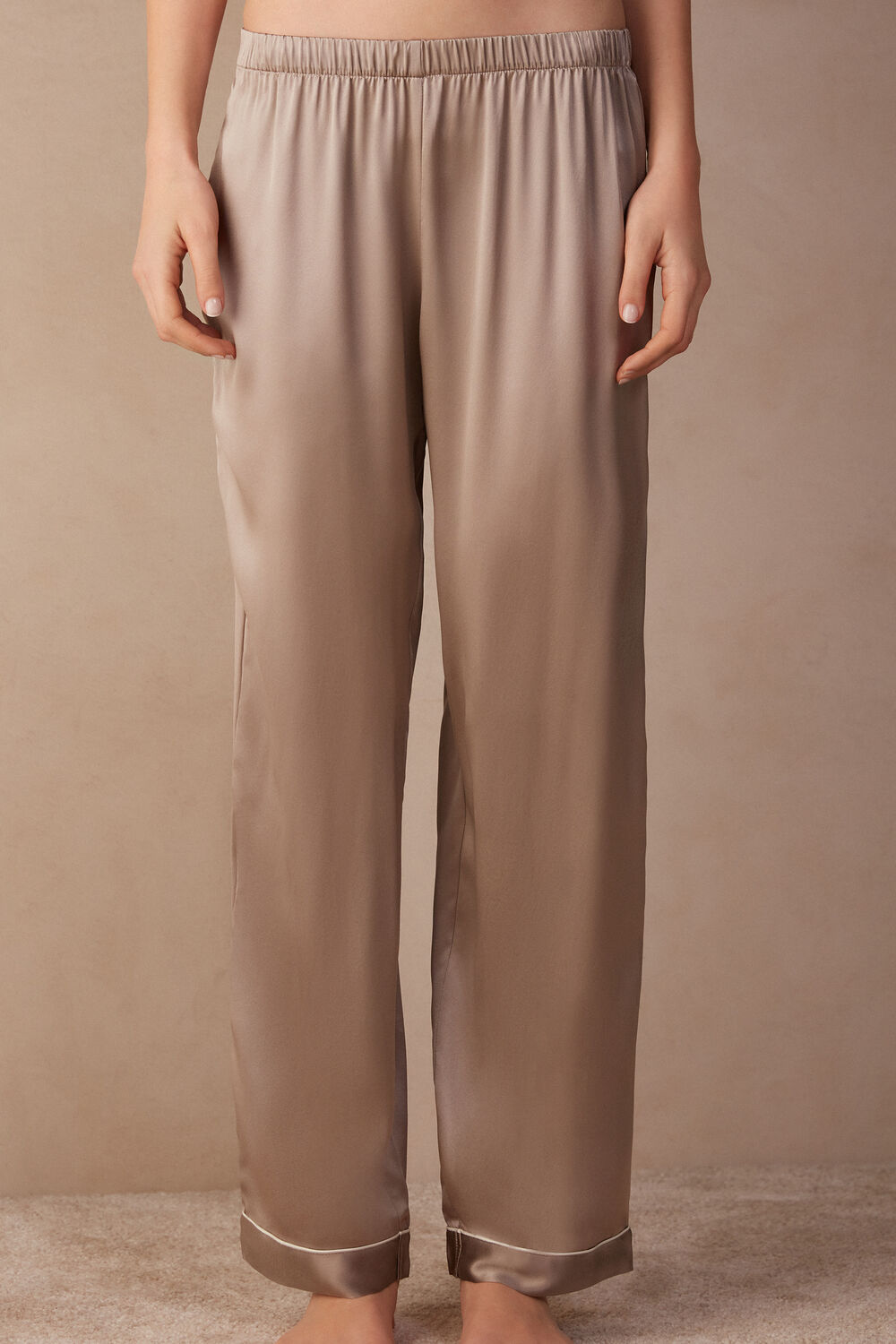 Pantalone Lungo in Raso di Seta | Intimissimi