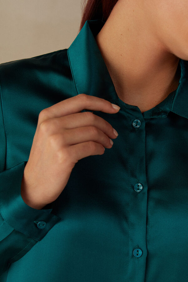 Long-Sleeved Silk Top | Intimissimi