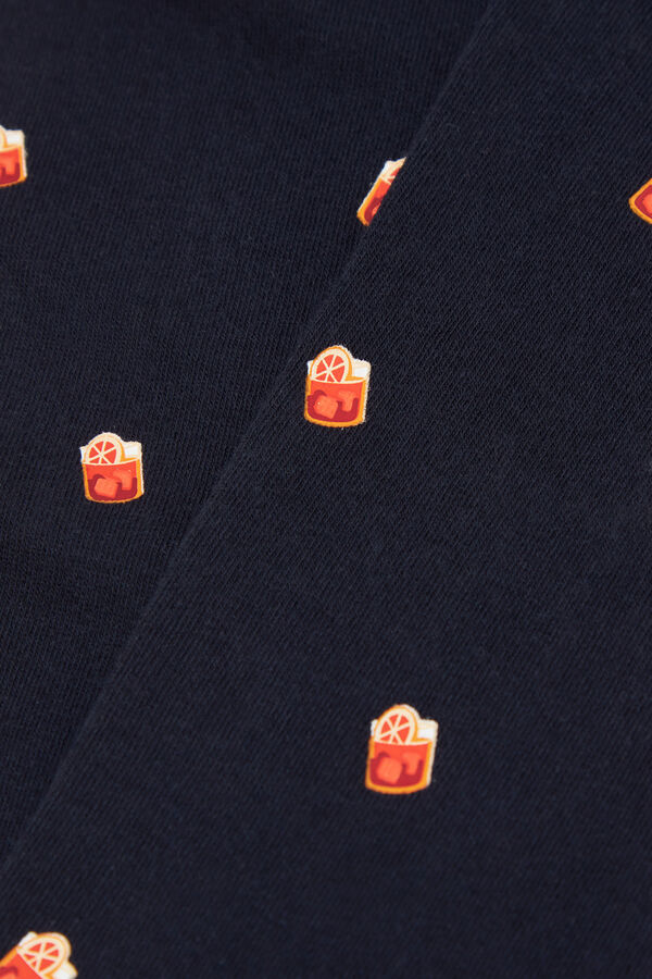 Long Patterned Cotton Socks | Intimissimi