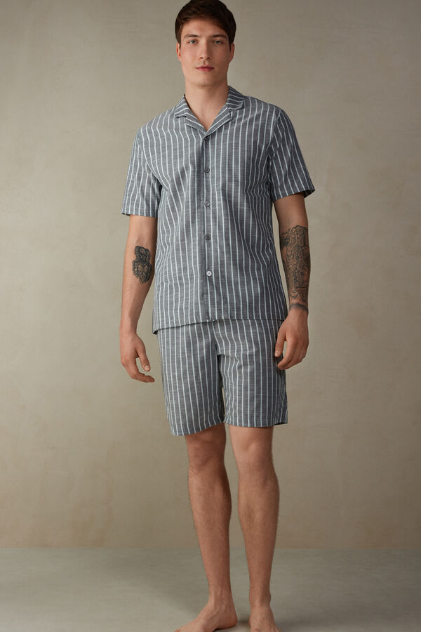 Set de pyjama court ouvert à rayures | Intimissimi