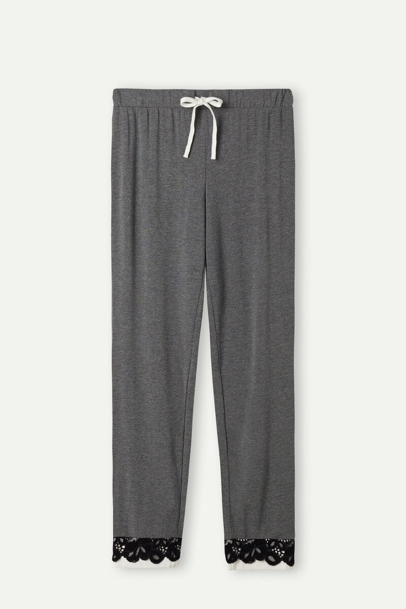 Pretty Iconic Modal with Wool Cuffed Pyjama Bottoms | Intimissimi