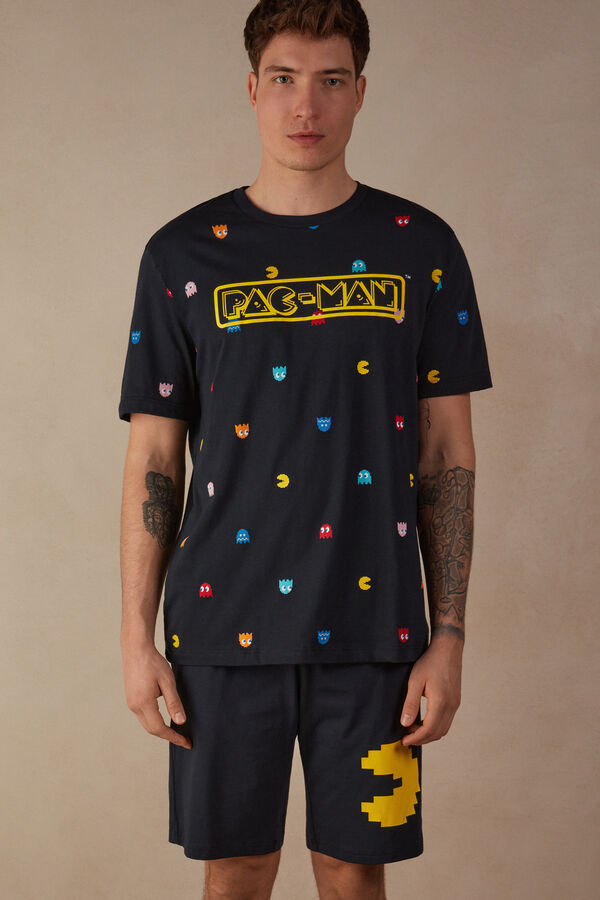 Short Cotton Pac-Man Pyjamas | Intimissimi