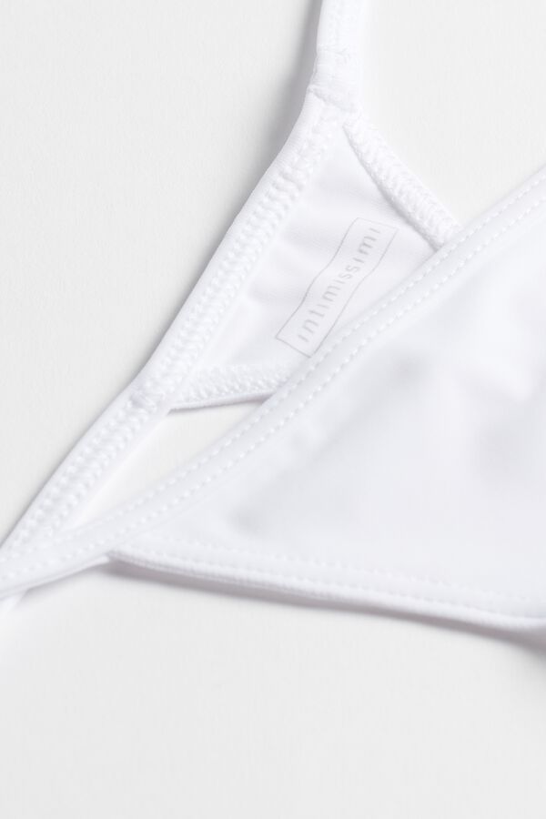 Microfiber G String with Narrow Side Panels | Intimissimi