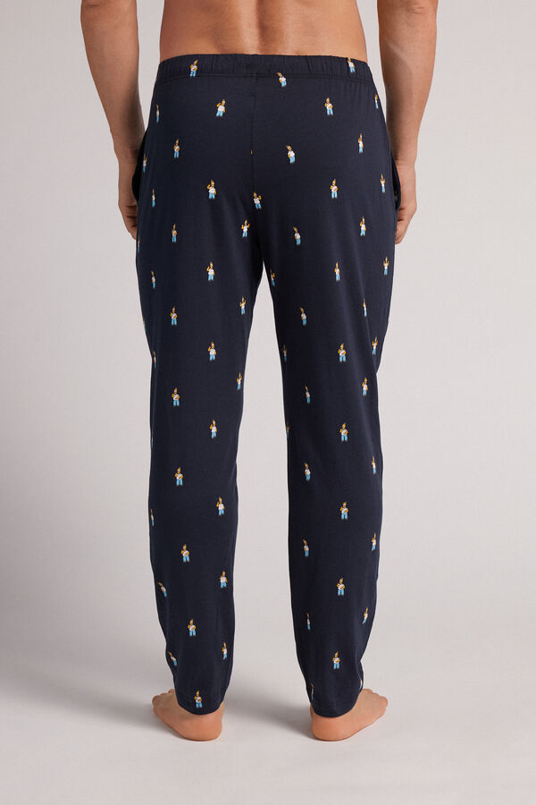 Homer Simpson Full Length Cotton Pants | Intimissimi