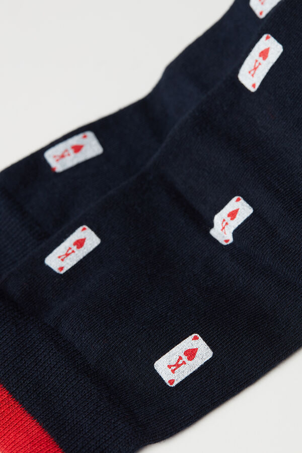 Long Patterned Soft Cotton Socks | Intimissimi