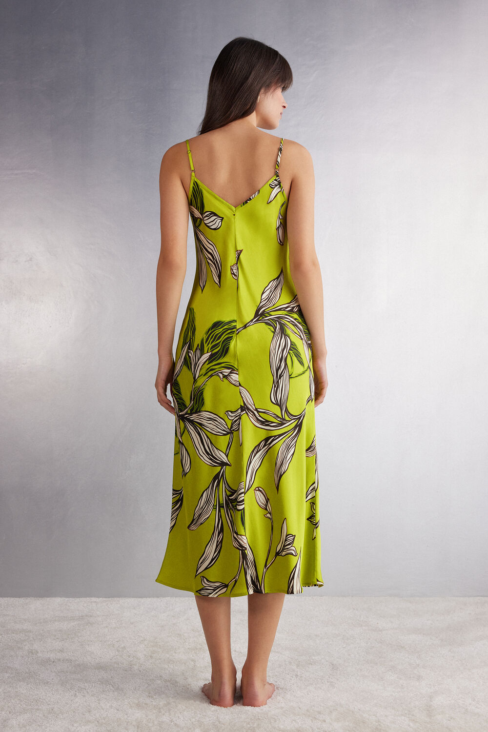 Sweet Like Sugar Long Viscose Satin Slip | Intimissimi