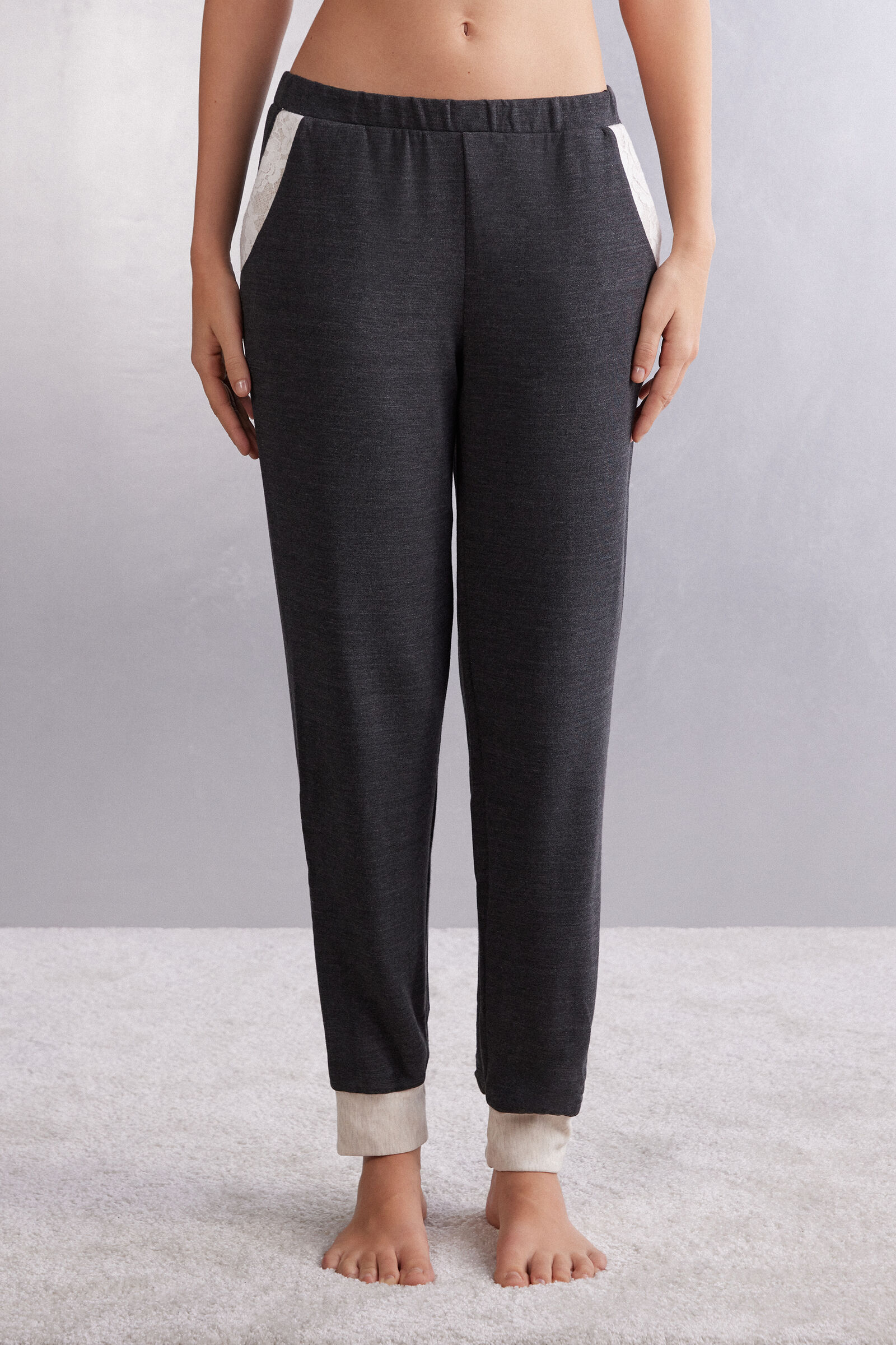 Baby It’s Cold Outside Modal and Wool Jogger Pants | Intimissimi