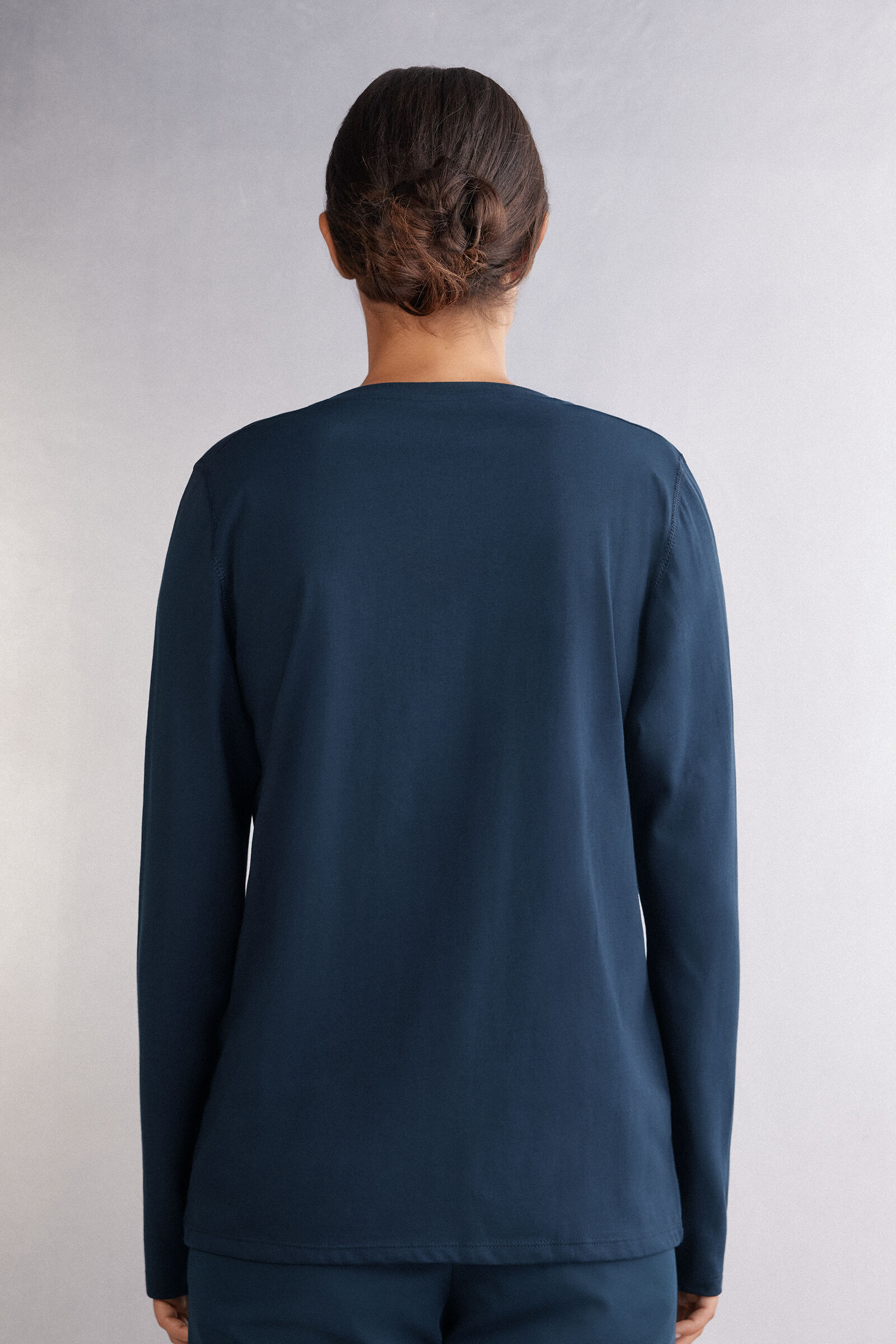 Oversized Long Sleeve Top in Supima® Cotton | Intimissimi