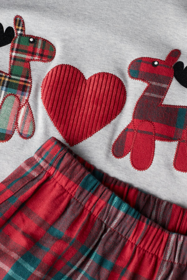 Cotton Interlock Reindeer Pyjamas | Intimissimi