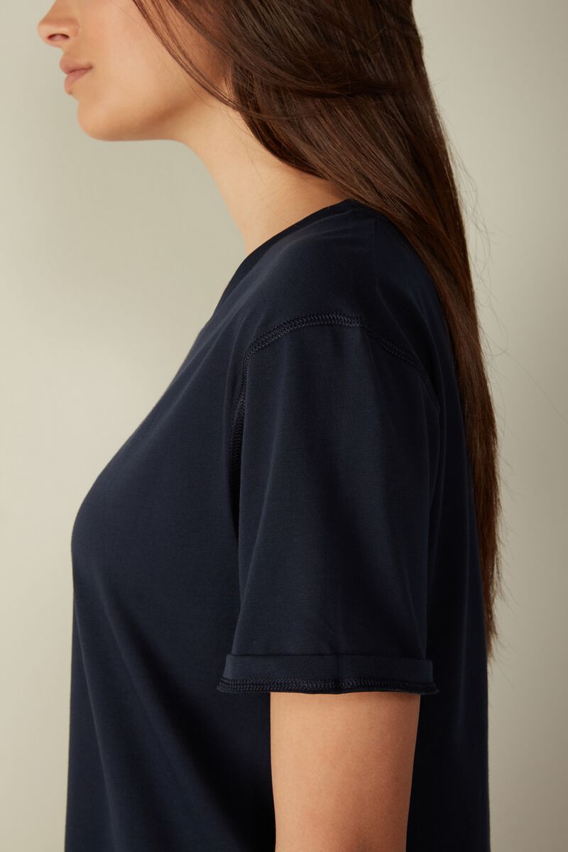 T-shirts manches courtes femme : coton et soie | Intimissimi