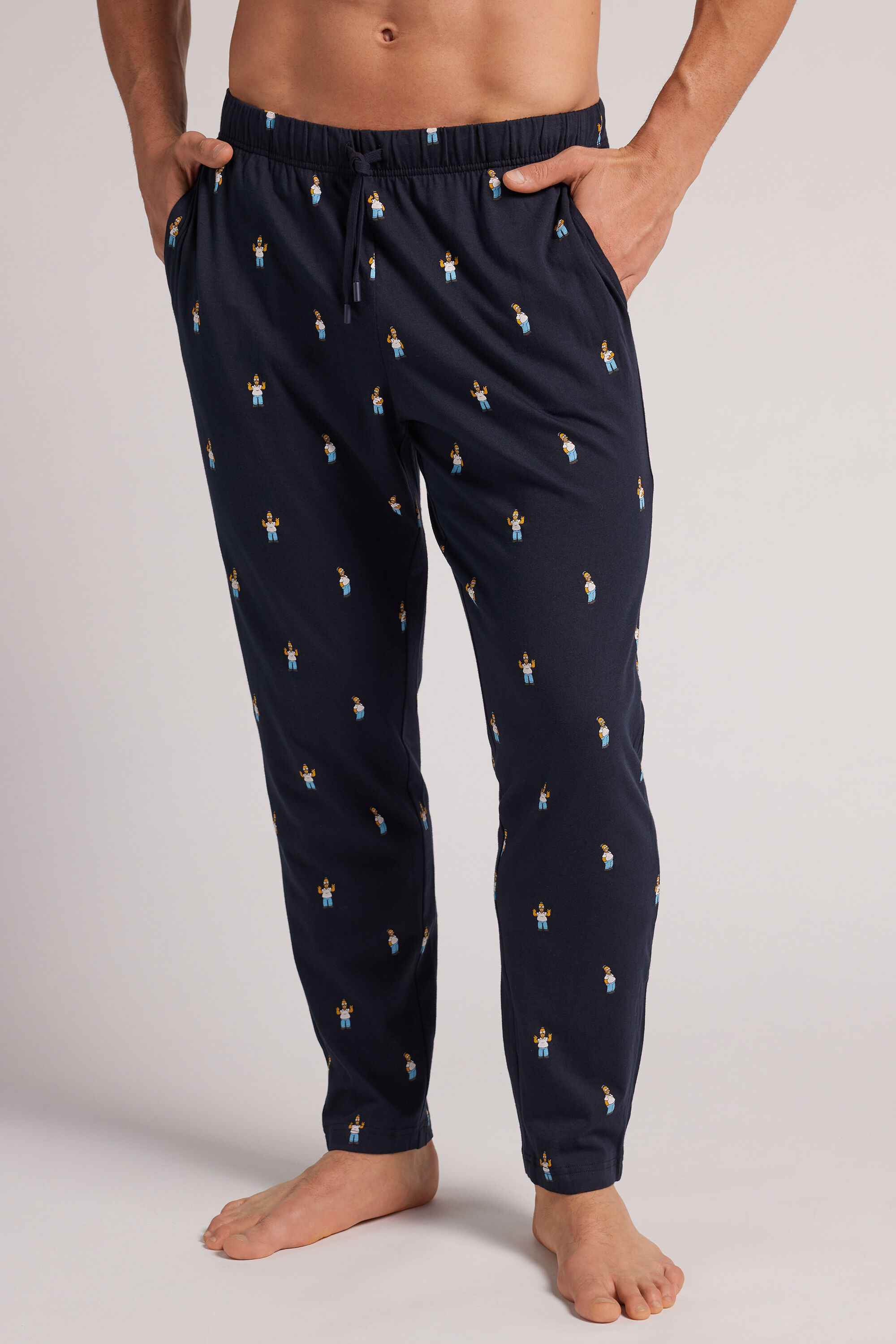 Homer Simpson Full Length Cotton Pants | Intimissimi