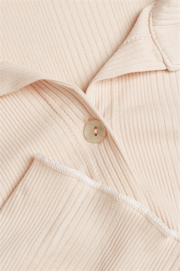 Soft Ribs Button-Up Nightshirt | Intimissimi