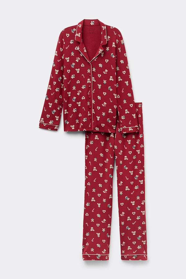 Pijama Lungă din Modal Teddy Christmas | Intimissimi