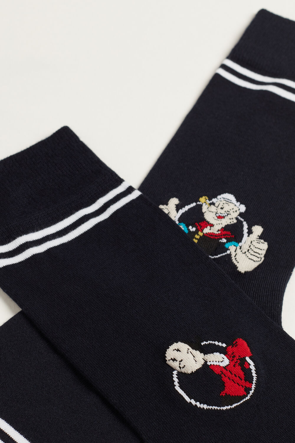 Meias Compridas para Homem em Algodão Supima® Estampa Popeye | Intimissimi