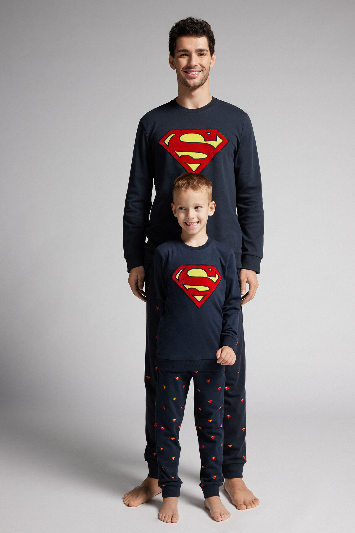 Pijama Largo de Niño DC Comics Superman de Algodón | Intimissimi