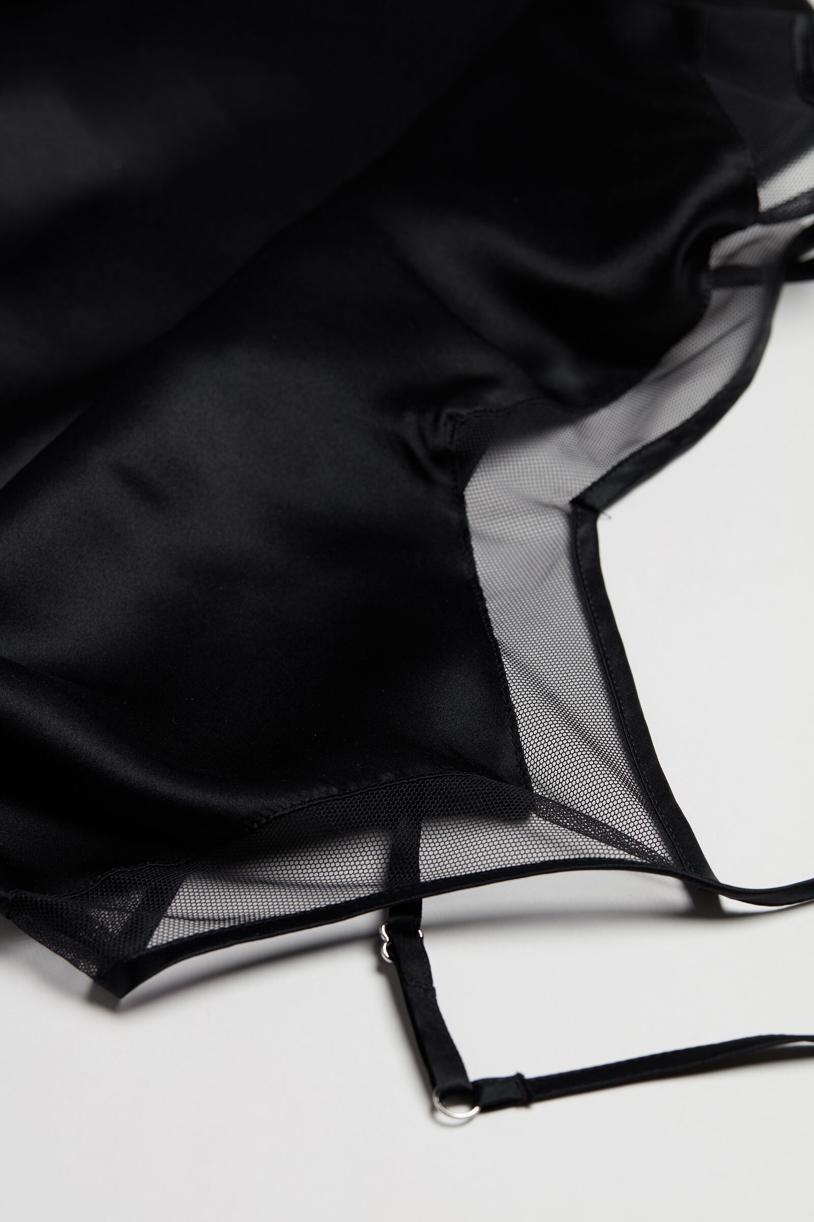 Silk Slip with Tulle Inserts | Intimissimi