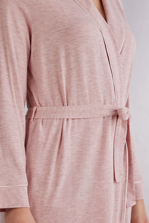 Modal Robe with Lace Detail | Intimissimi