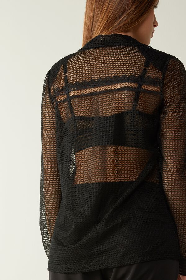Camicia Manica Lunga in Pizzo Tempting Lace | Intimissimi