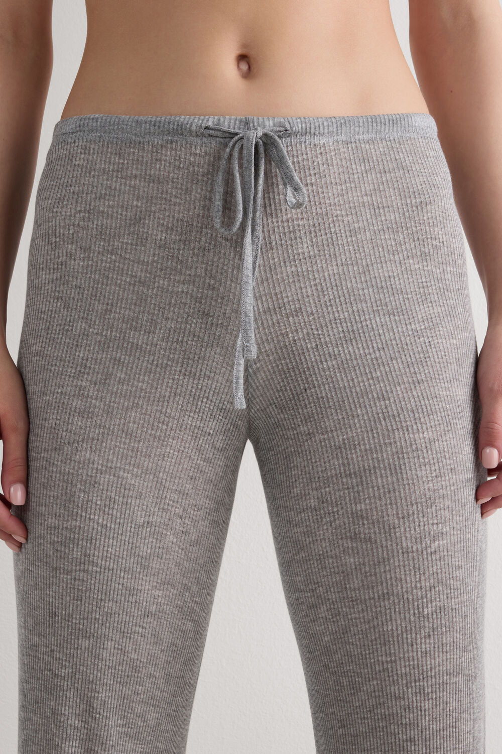Full Length Palazzo Pants in Ultranatural with Cashmere | Intimissimi