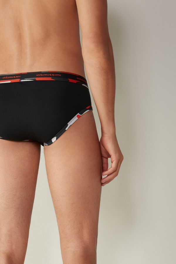 Slip In Cotone Supima® Elasticizzato Con Logo Intimissimi