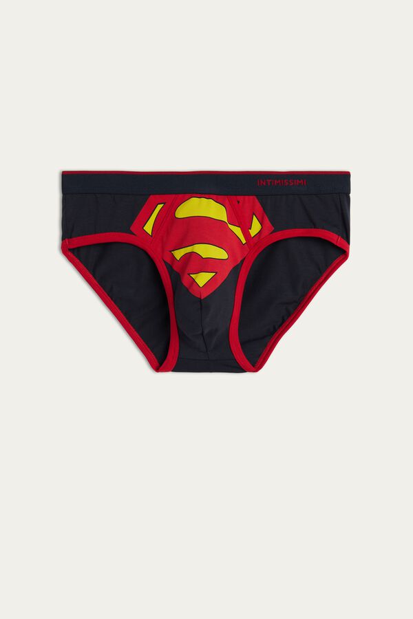 Slip in Cotone Supima® Elasticizzato Stampa Logo Superman | Intimissimi