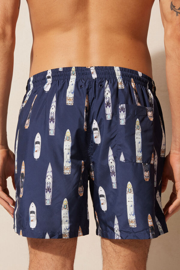Boat-Print Swim Shorts | Intimissimi