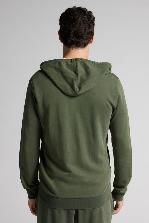 Washed Collection Zip-Up Sweatshirt | Intimissimi