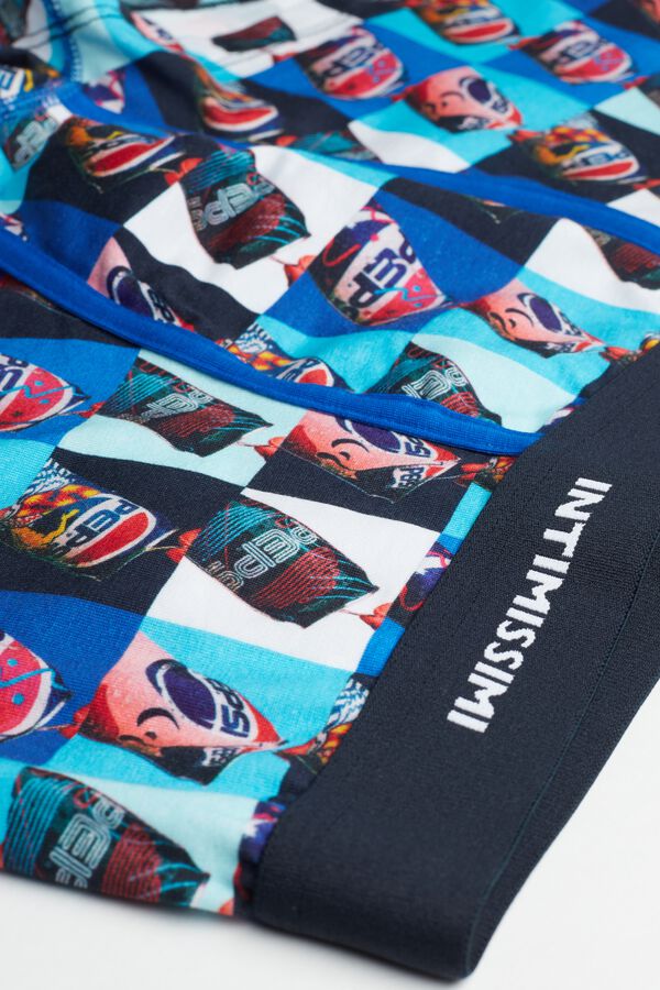 Boxer imprimé canettes de Pepsi en coton supima® élasticisé | Intimissimi