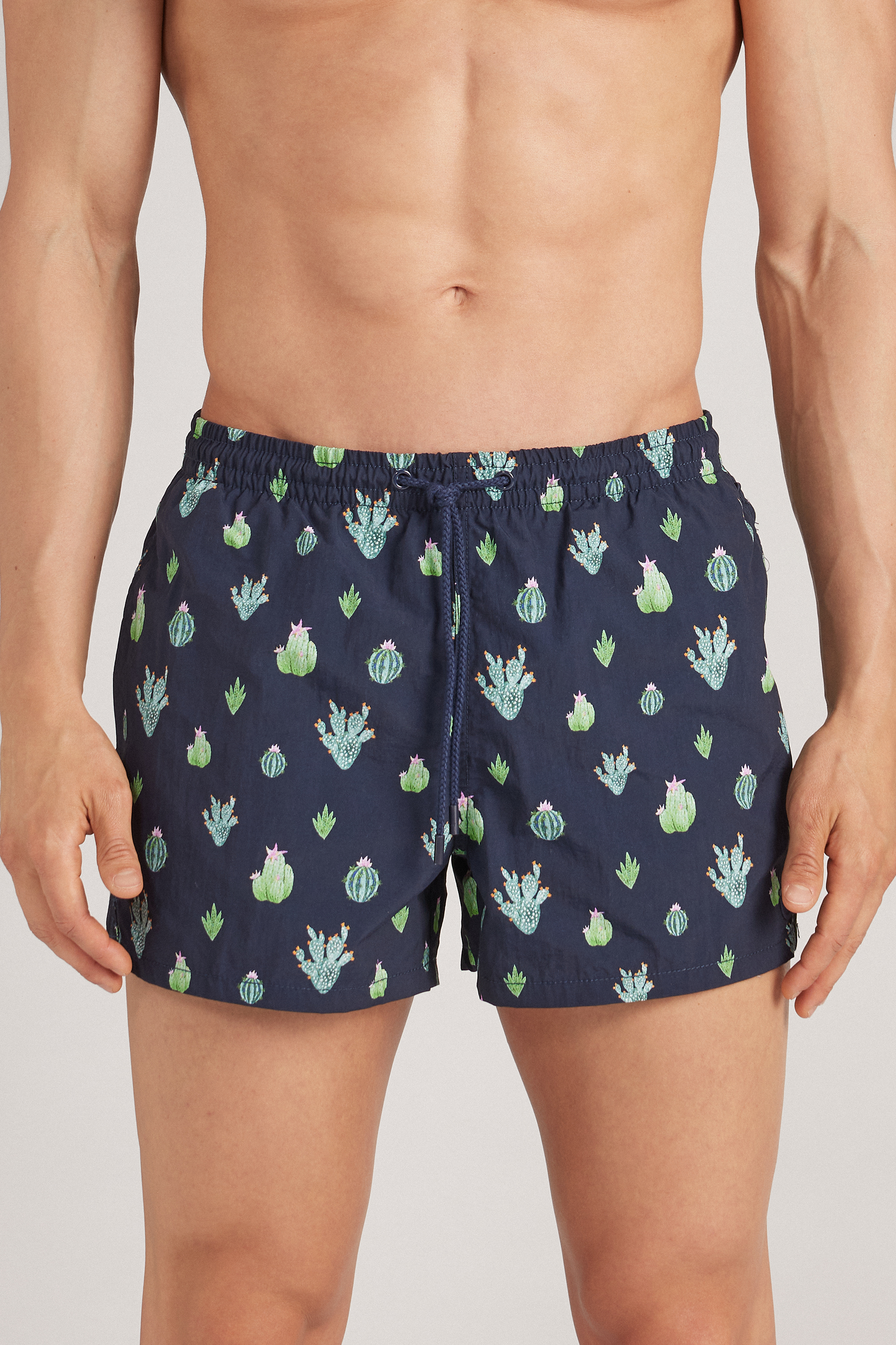 Cactus Print Short Swim Trunks | Intimissimi