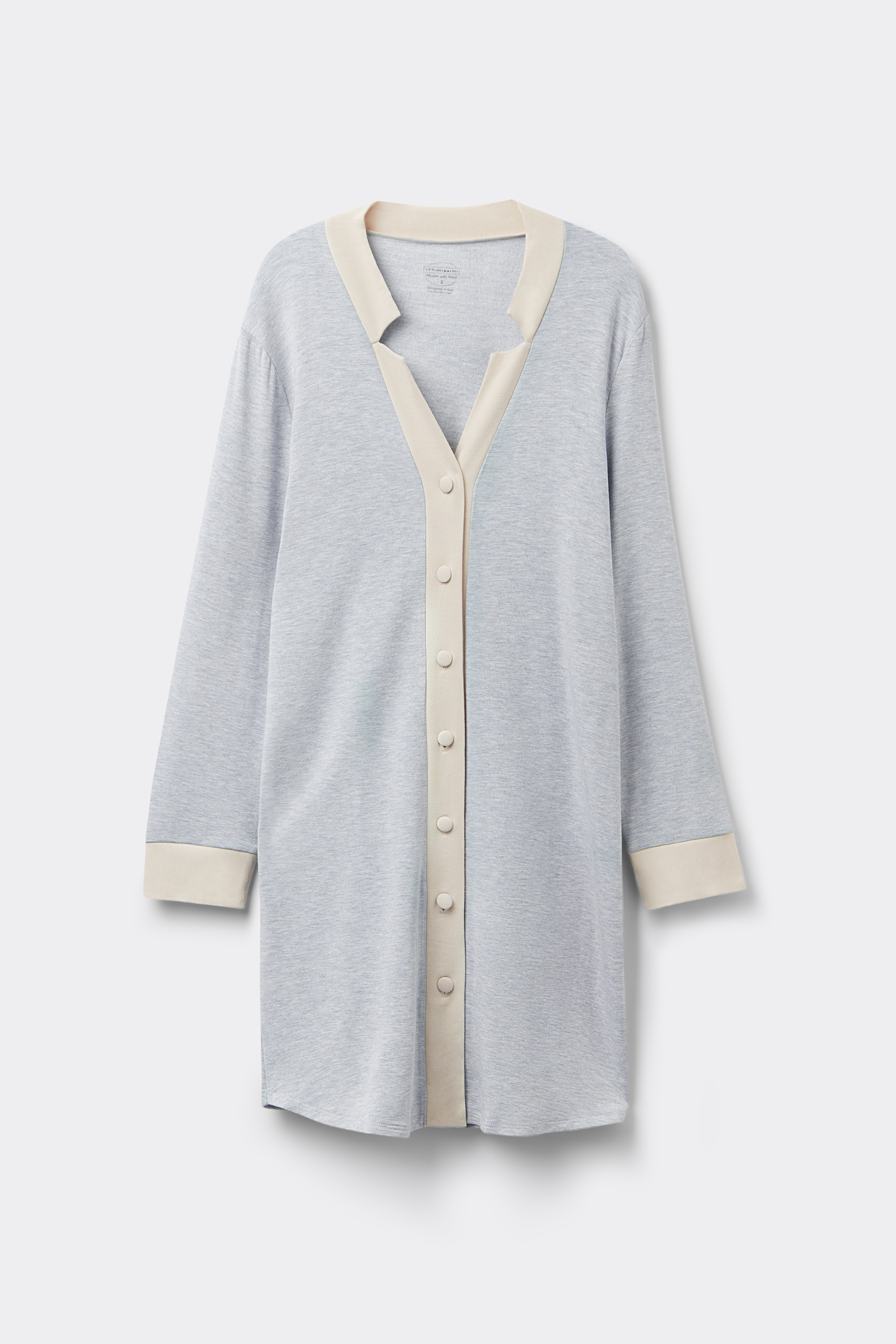 Cold Winter Night Modal with Wool Button-Down Nightdress | Intimissimi