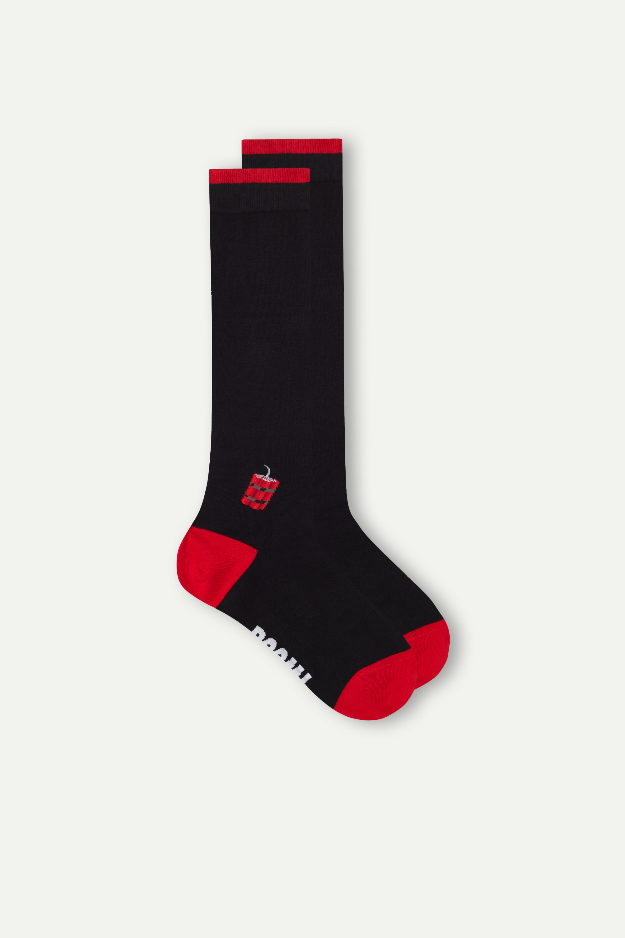 Dynamite Pattern Long Socks in Warm Cotton | Intimissimi