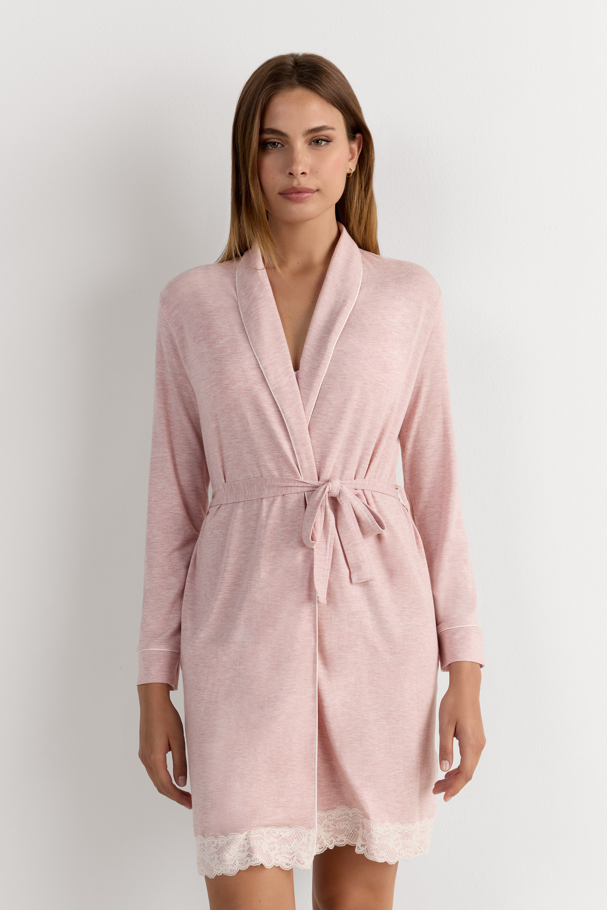 Modal Robe with Lace Detail | Intimissimi