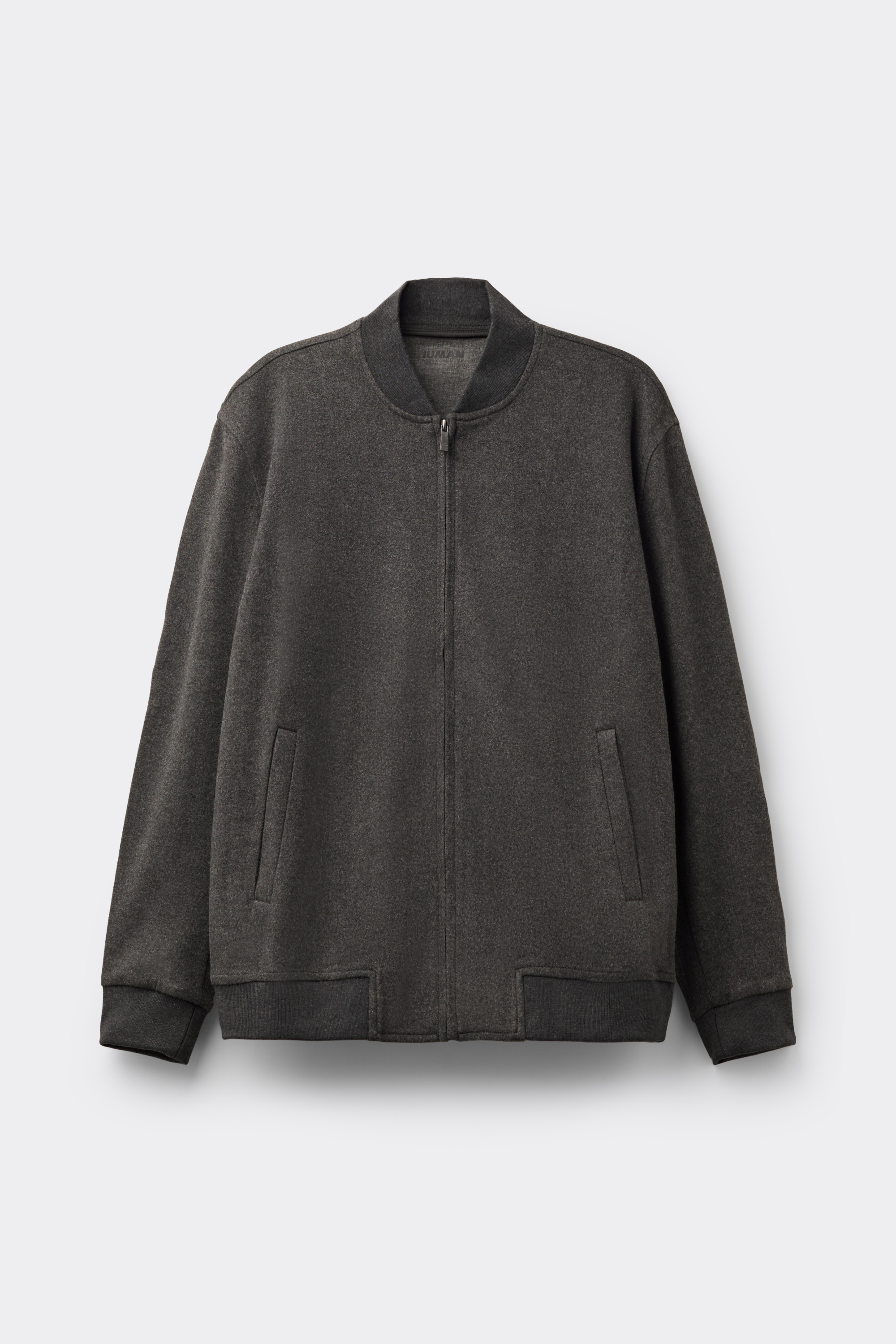 Cloth Effect Fabric Bomber Jacket with Zip | Intimissimi