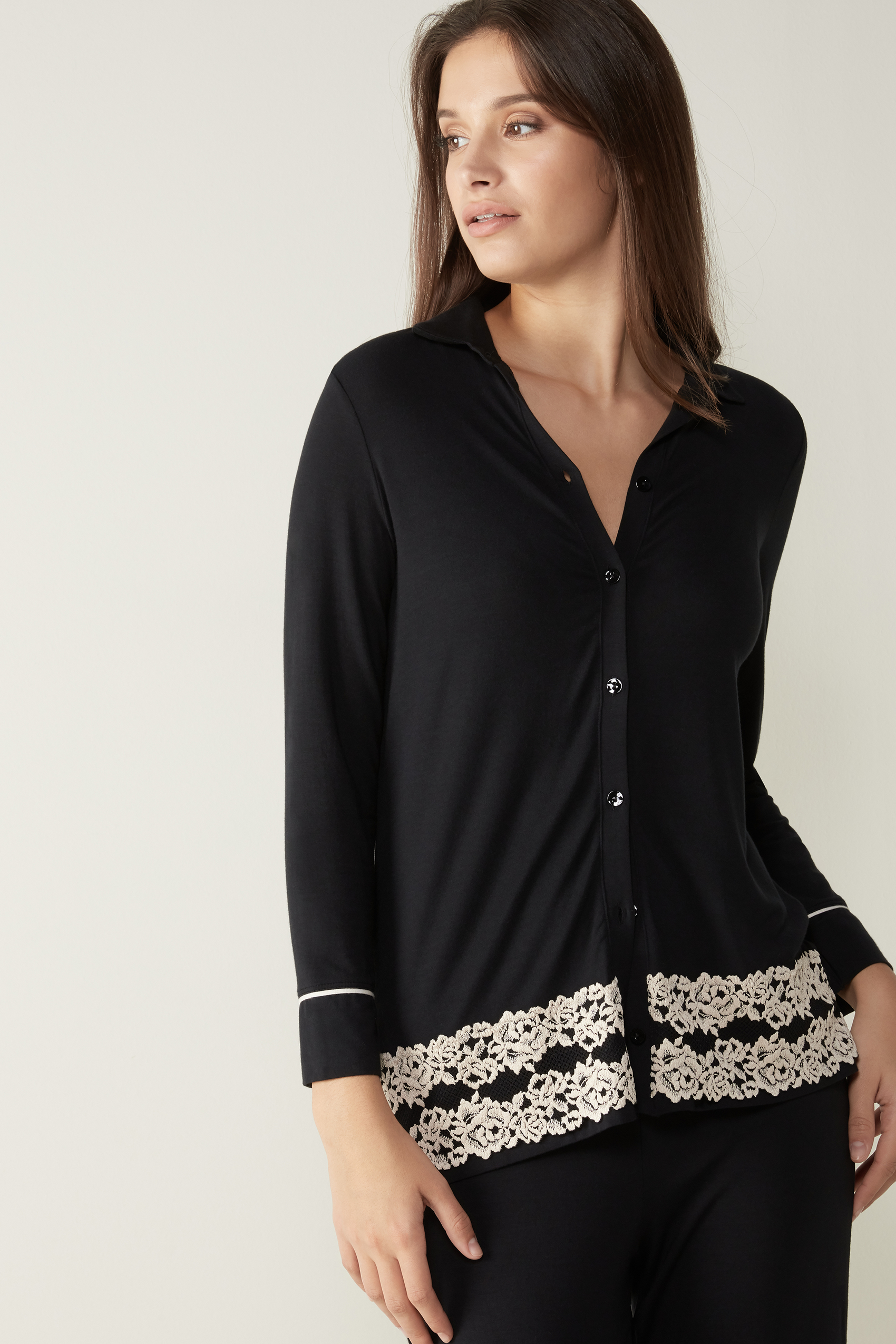 Pretty Flower Modal Pyjama Shirt | Intimissimi
