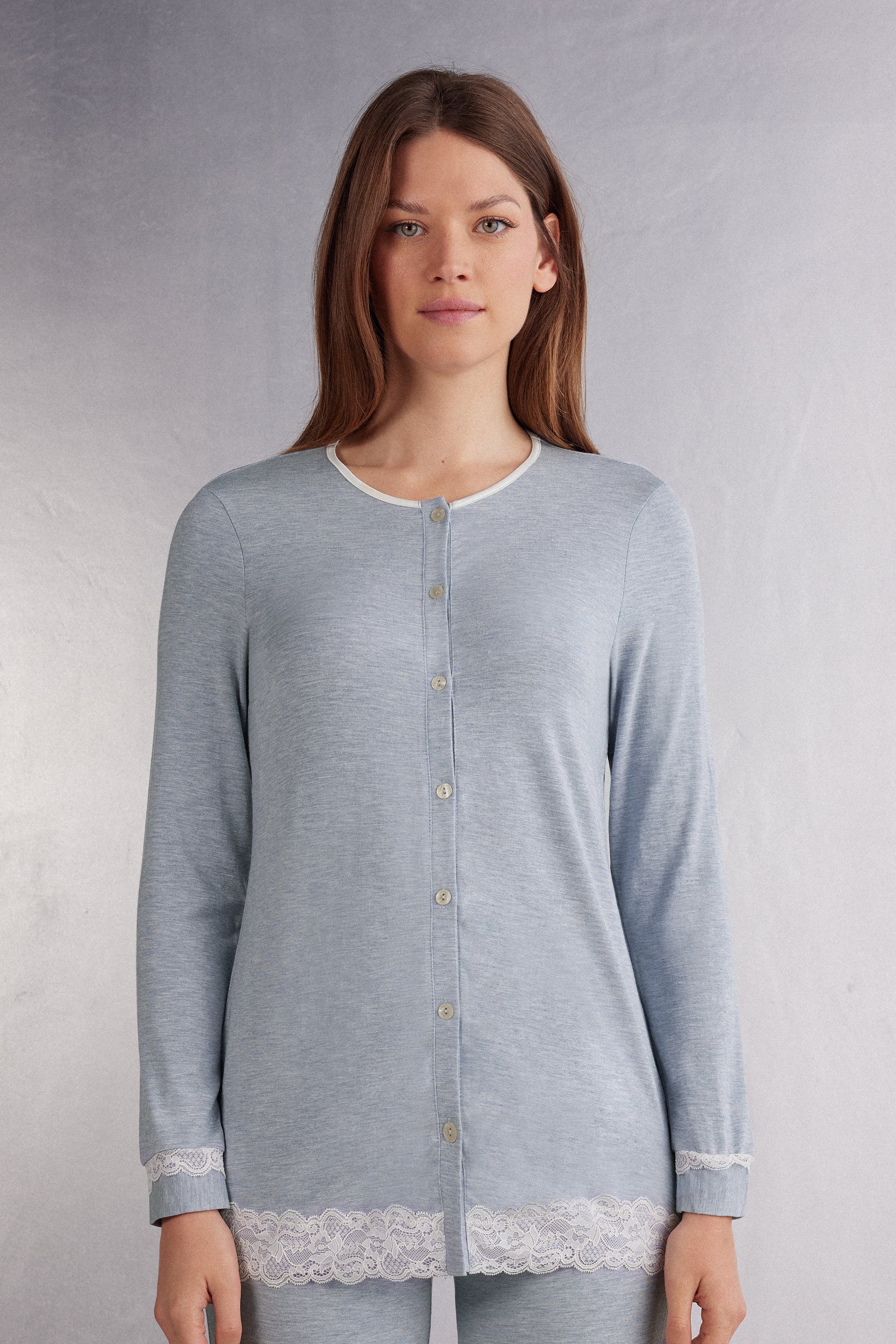 Modal And Lace Button Down Top Intimissimi