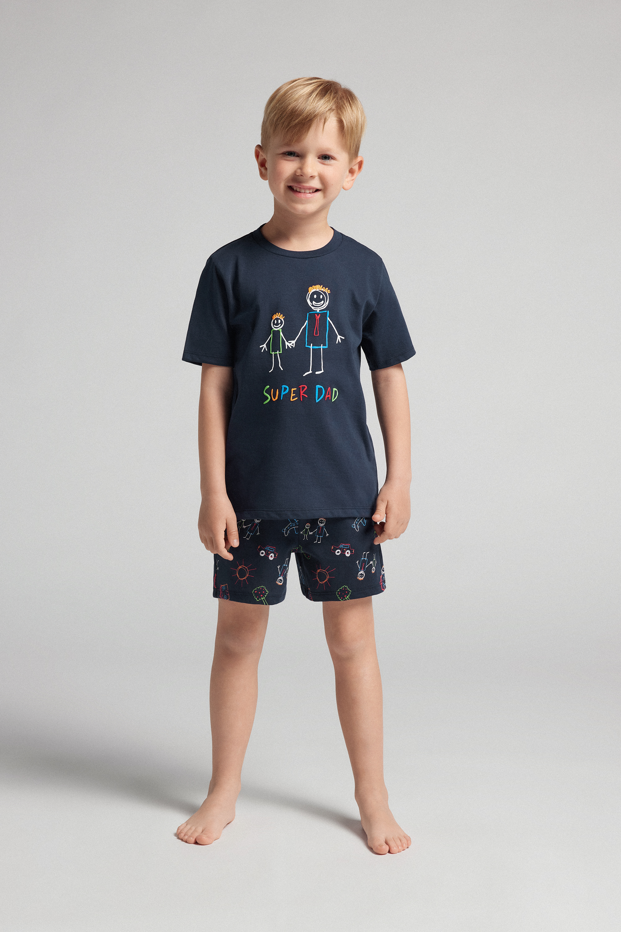 Super Dad Short Cotton Pyjamas | Intimissimi