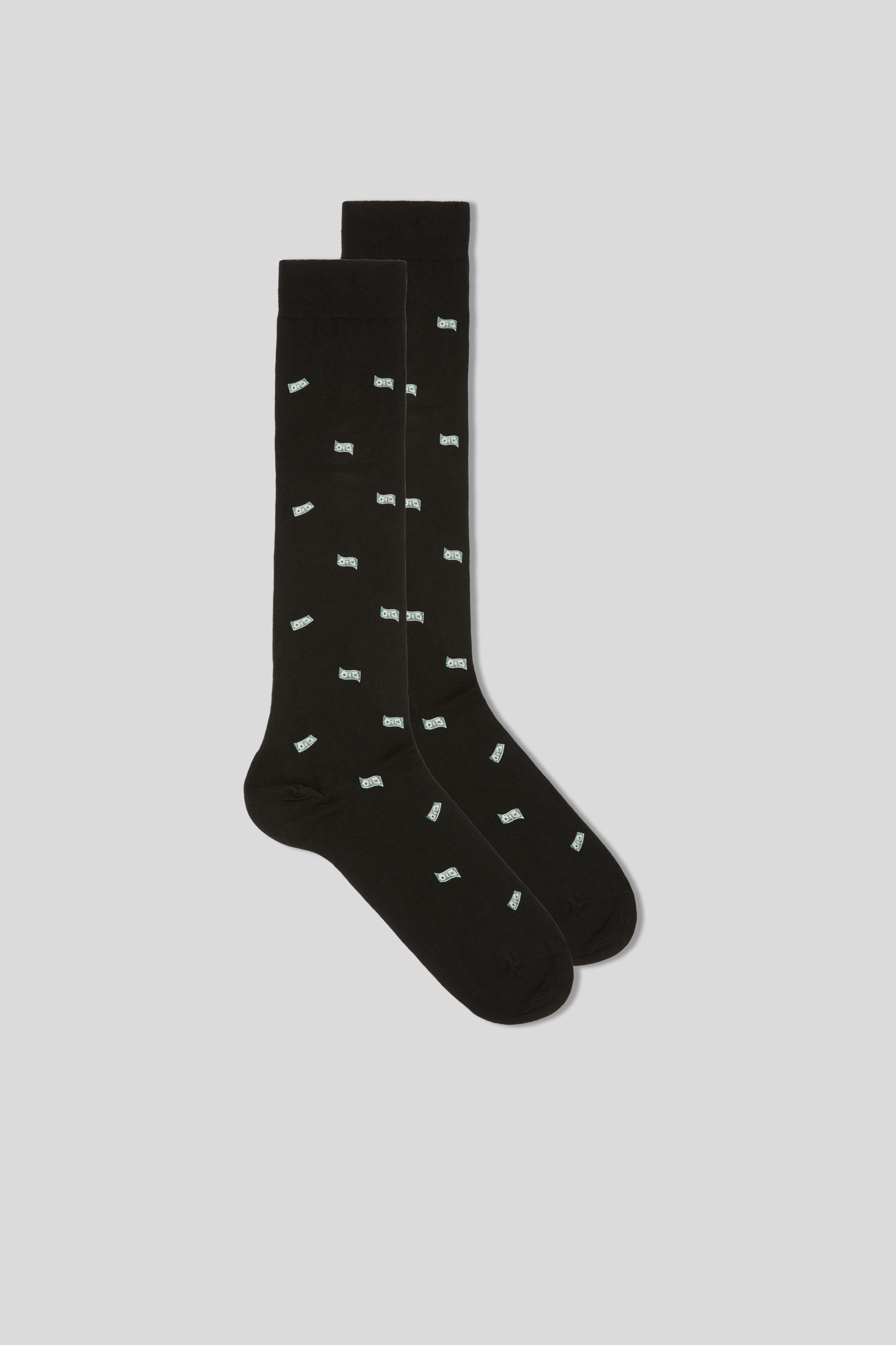 Long Patterned Soft Cotton Socks | Intimissimi
