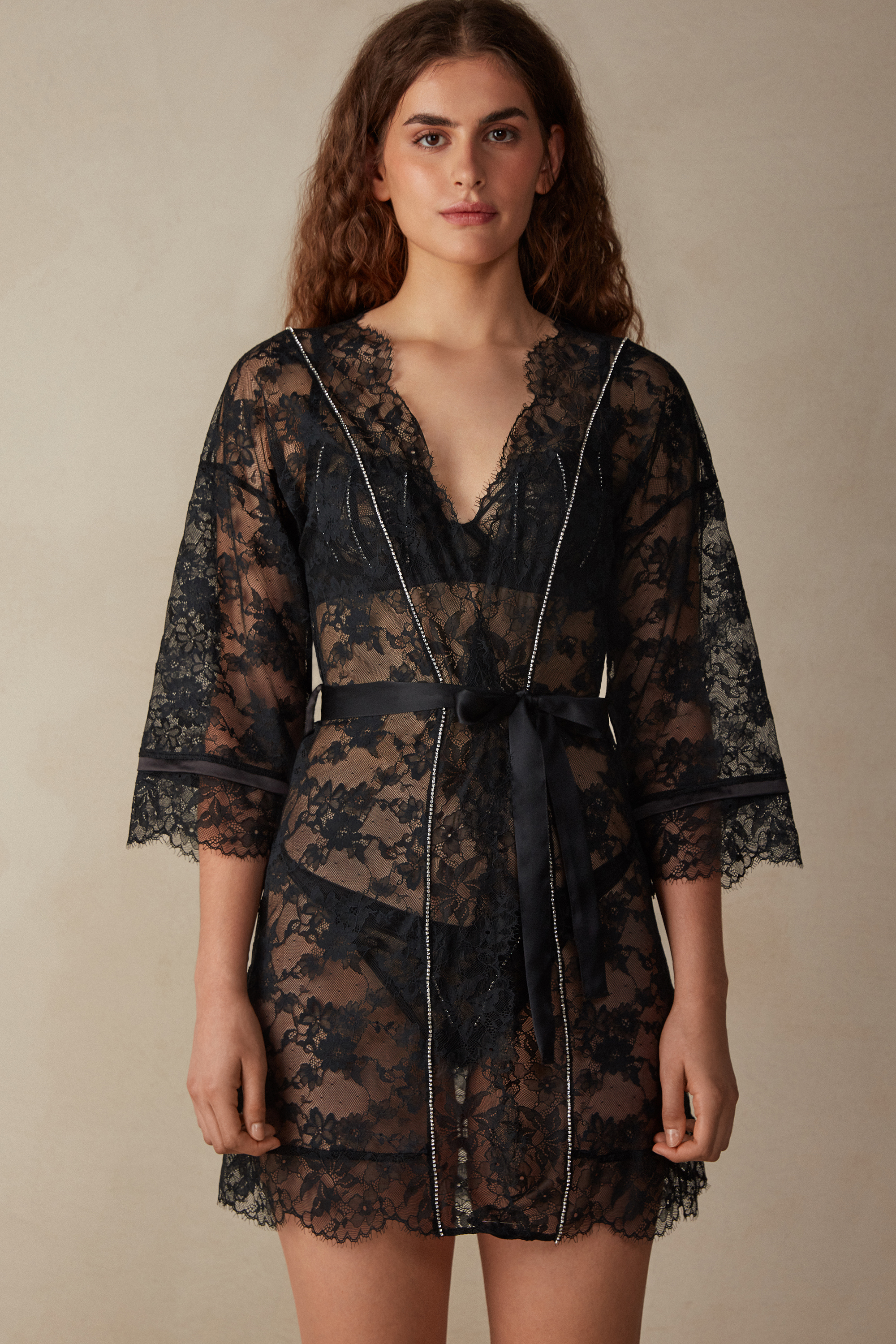 Shine High Like Stars Lace Kimono | Intimissimi