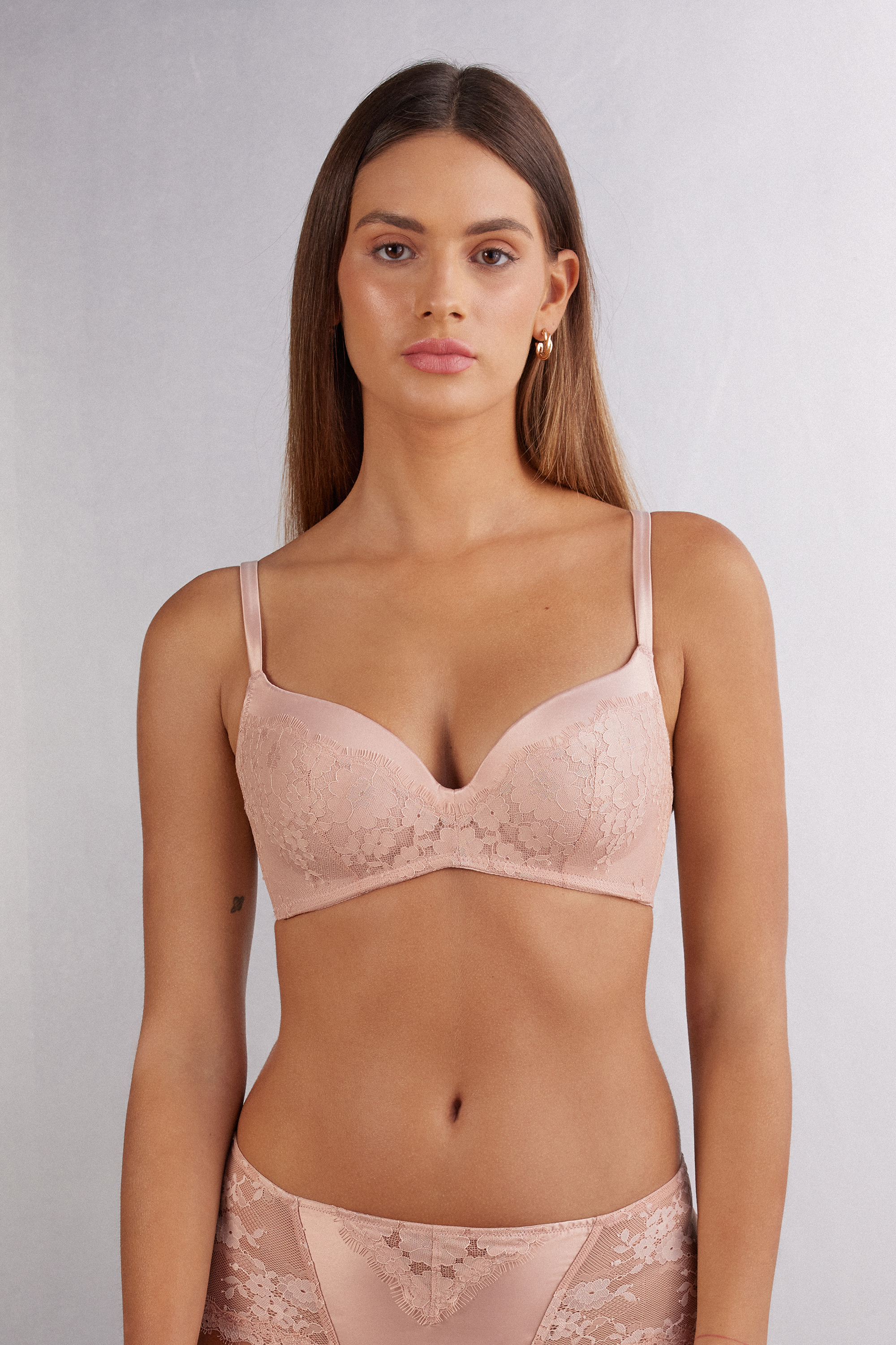 Satin Meets Lace Adele Triangle Bra | Intimissimi