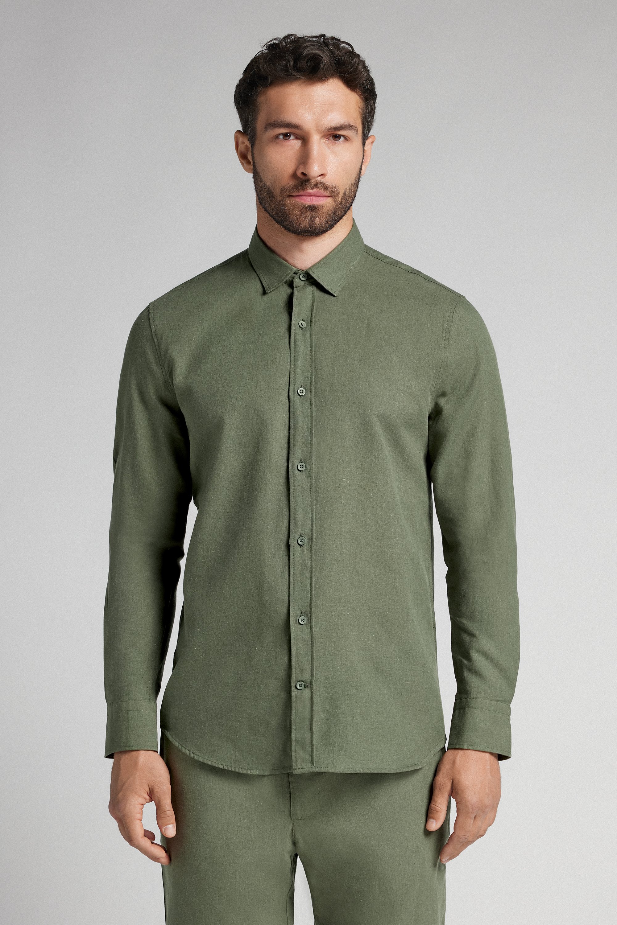 Hemd für Herren aus Leinen und Baumwolle - Hemden - IUMAN Intimissimi ...