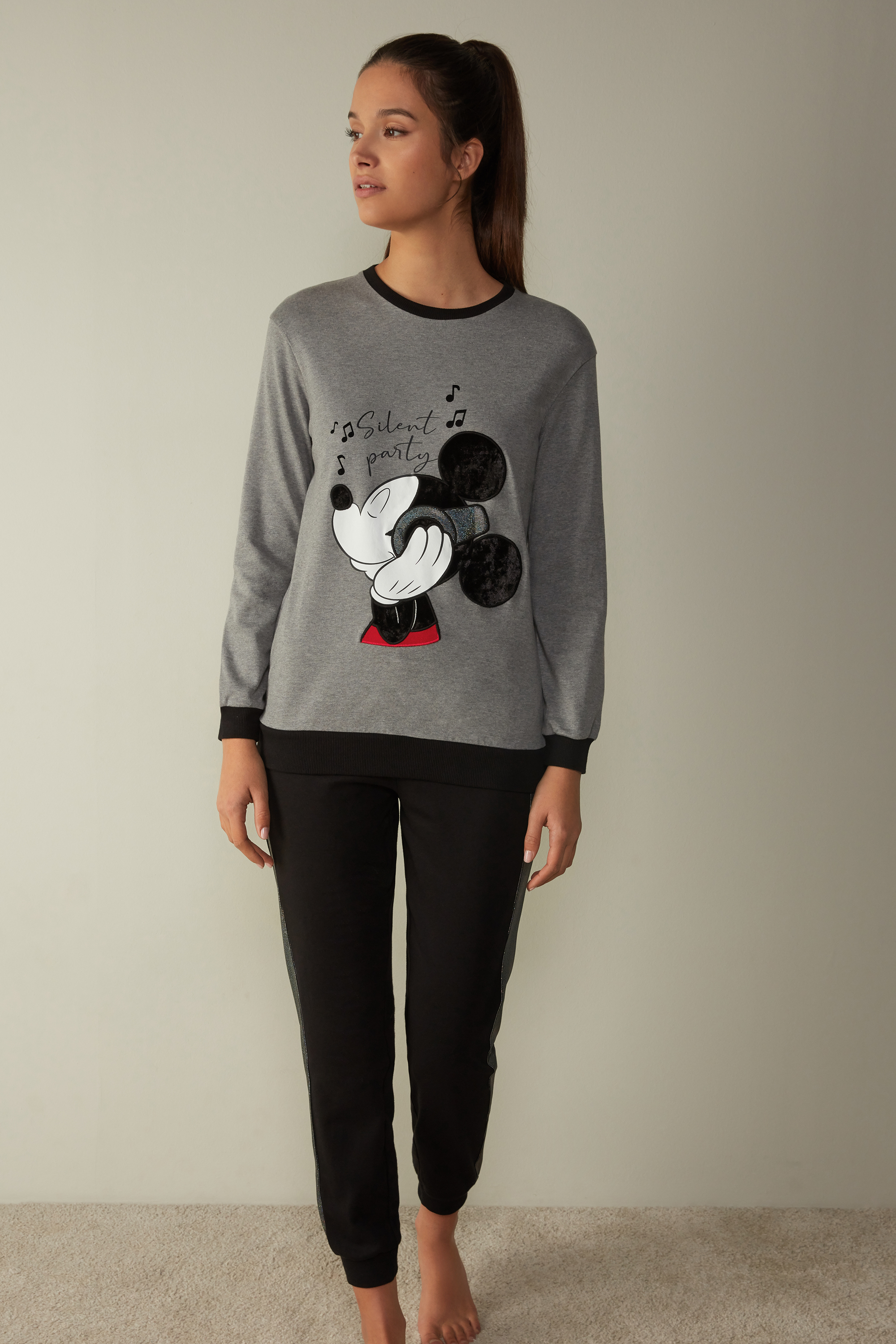Cotton Interlock Mickey Disco Pyjamas | Intimissimi