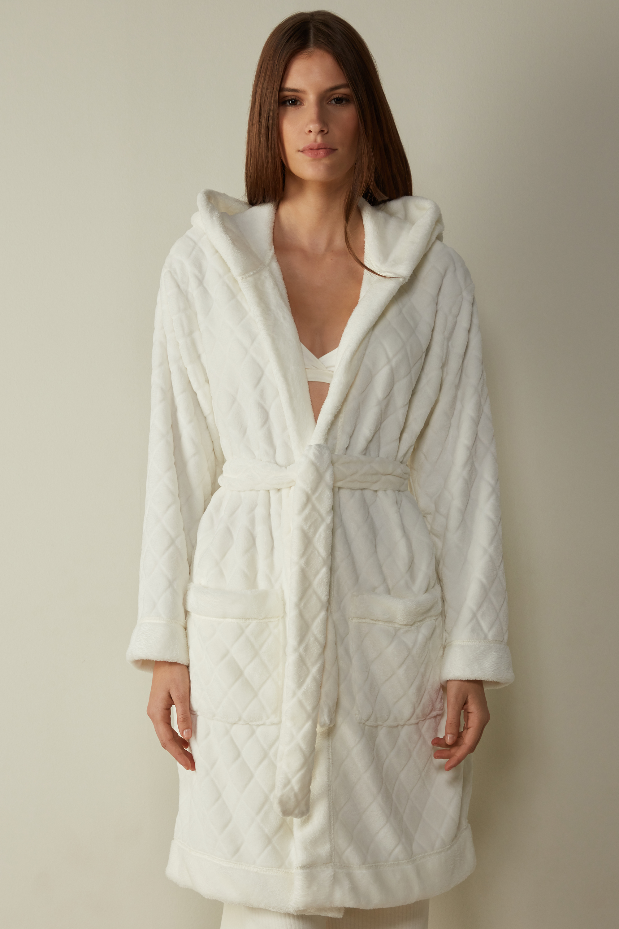 Home Queen Quilted Fleece Dressing Gown | Intimissimi